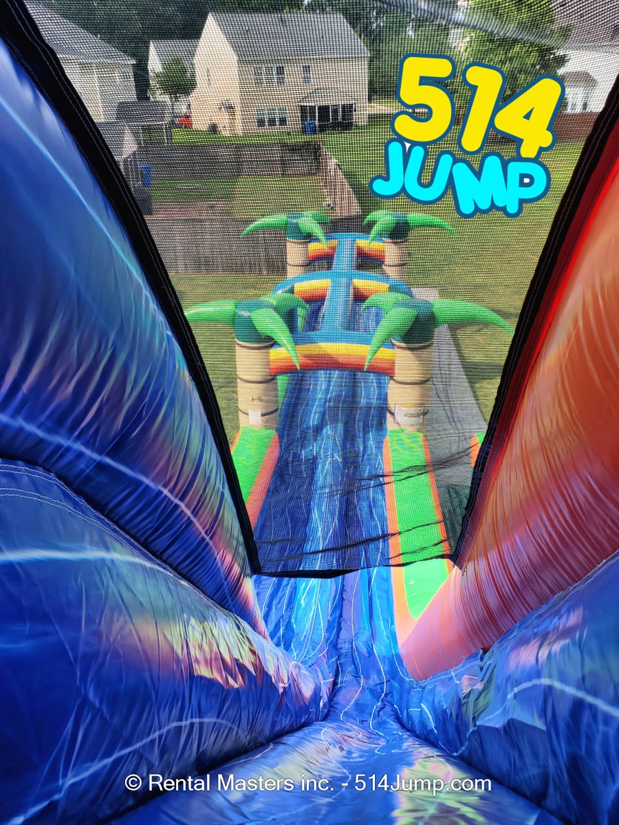 Tropical 27 ft tall - Water Slide Rentals, Bounce House Rentals ...